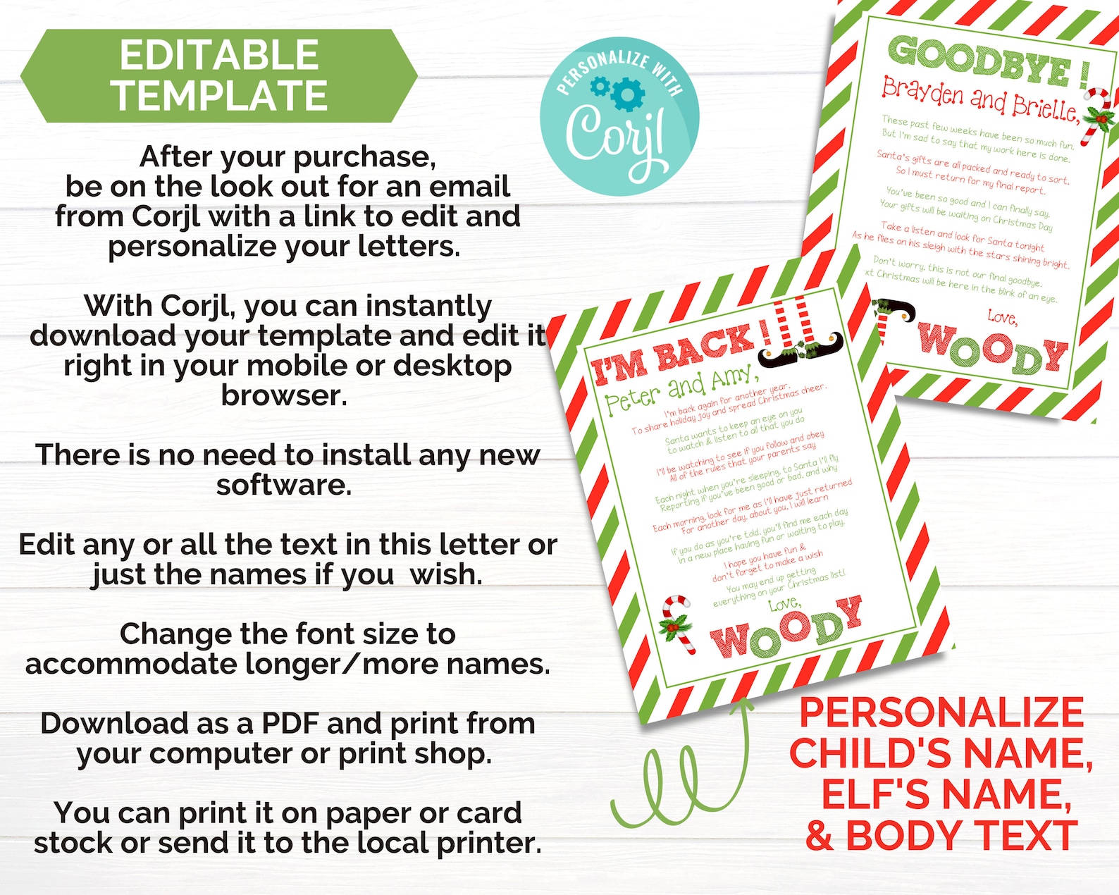 Printable Christmas Elf Letters and Activities-christmas & - Etsy