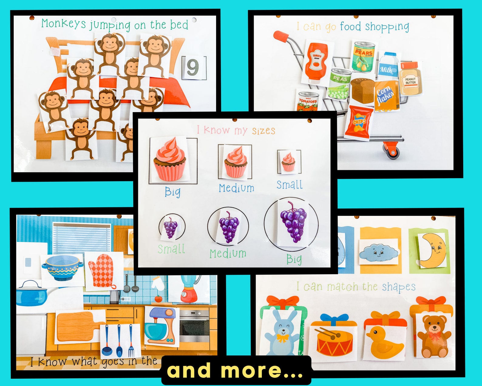 Printable DIY Toddler Busy Binder -quiet Book of Learning and ...