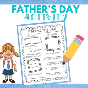 Printable Fathers Day Activity for Toddlers & Young Children - All ...
