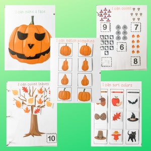 Fall Printable DIY Toddler + Preschool Busy Binder -quiet Book of ...