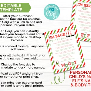 Printable Elf Arrival Welcome Letter - Christmas and Holiday Santa Fun ...