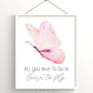 Butterfly Nursery Decor -nursery Wall Decor for Baby Girl- Printable ...