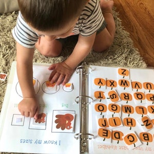 Fall Printable DIY Toddler + Preschool Busy Binder -quiet Book of ...