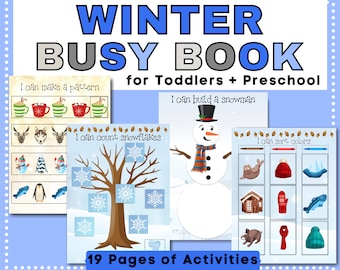 Printable DIY Toddler Busy Binder quiet Book of Learning and | Etsy