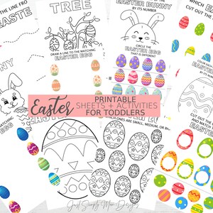 Printable Toddler Easter Learning and Educational Activities -fine ...