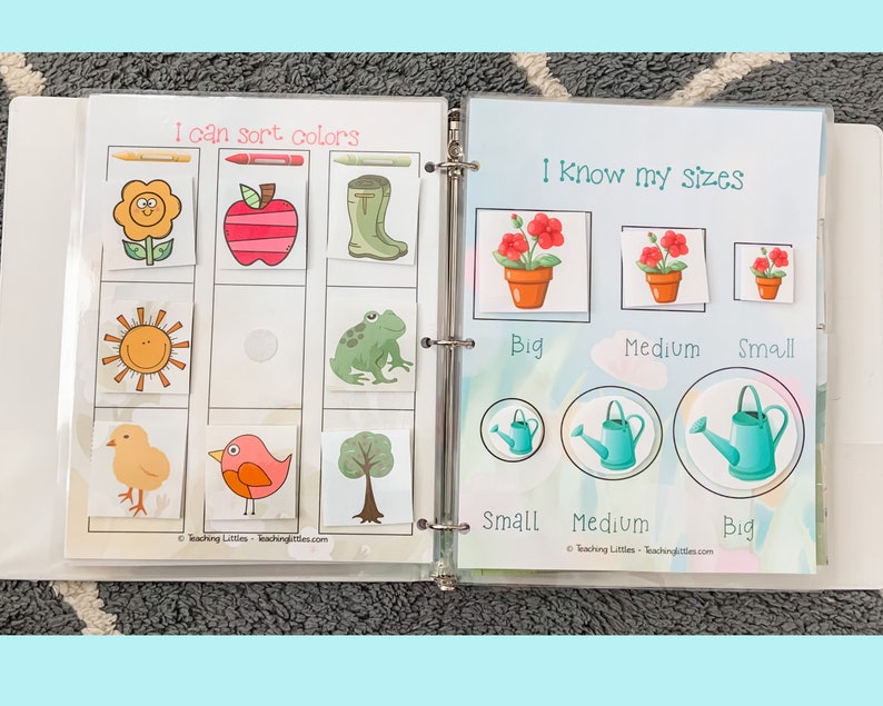 Busy Book Educational Activities Spring Toddler Preschool | Etsy