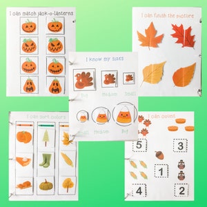 Fall Printable DIY Toddler + Preschool Busy Binder -quiet Book of ...