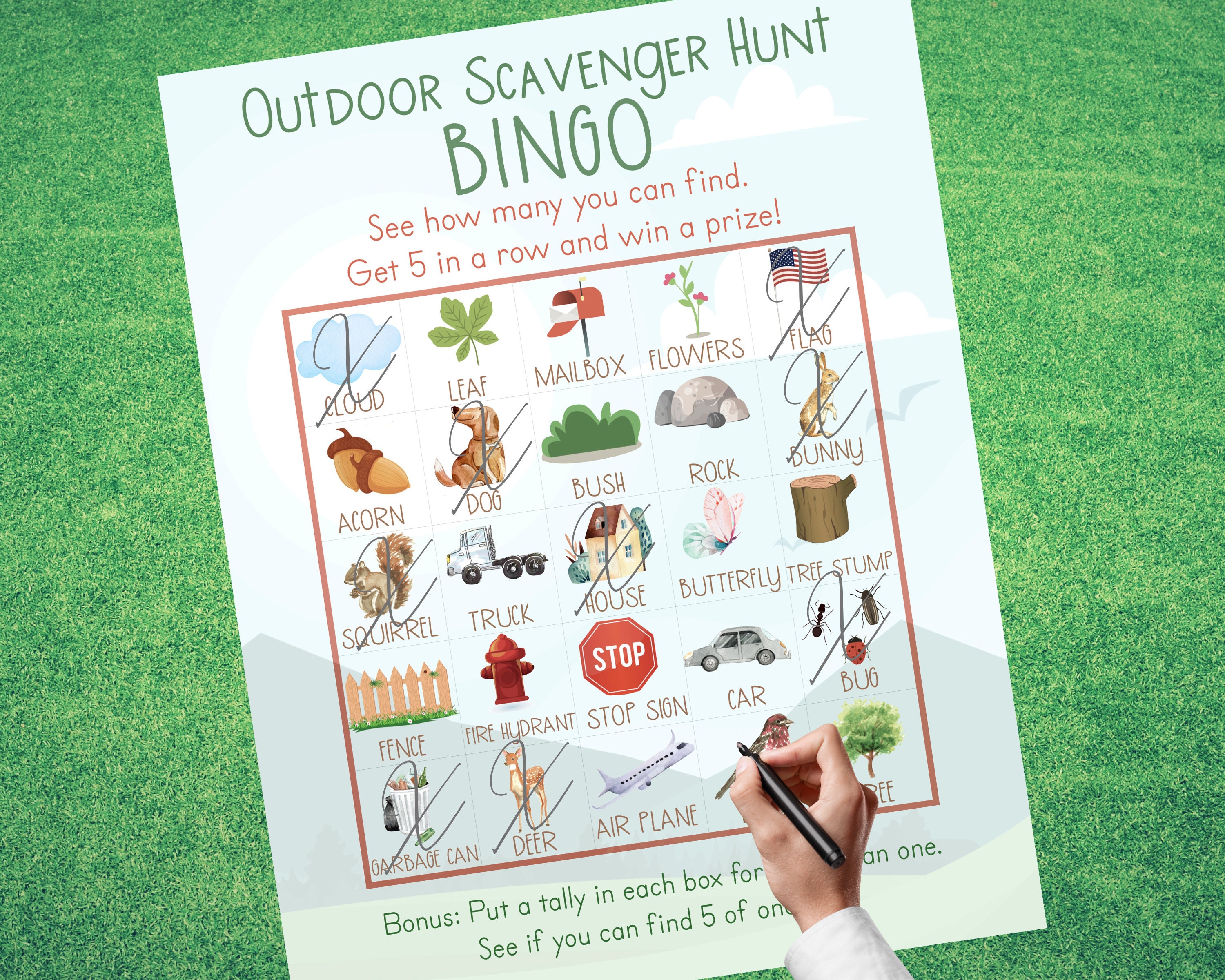 Toddler Outdoor Scavenger Hunt Bingo Game Printable Download - Etsy UK