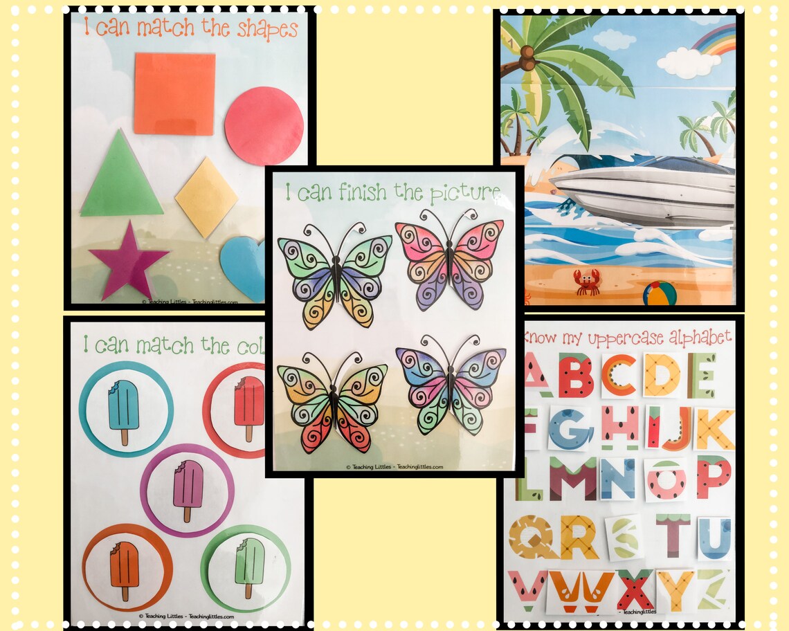 Busy Book Educational Activities - Summer Toddler + Preschool Busy ...