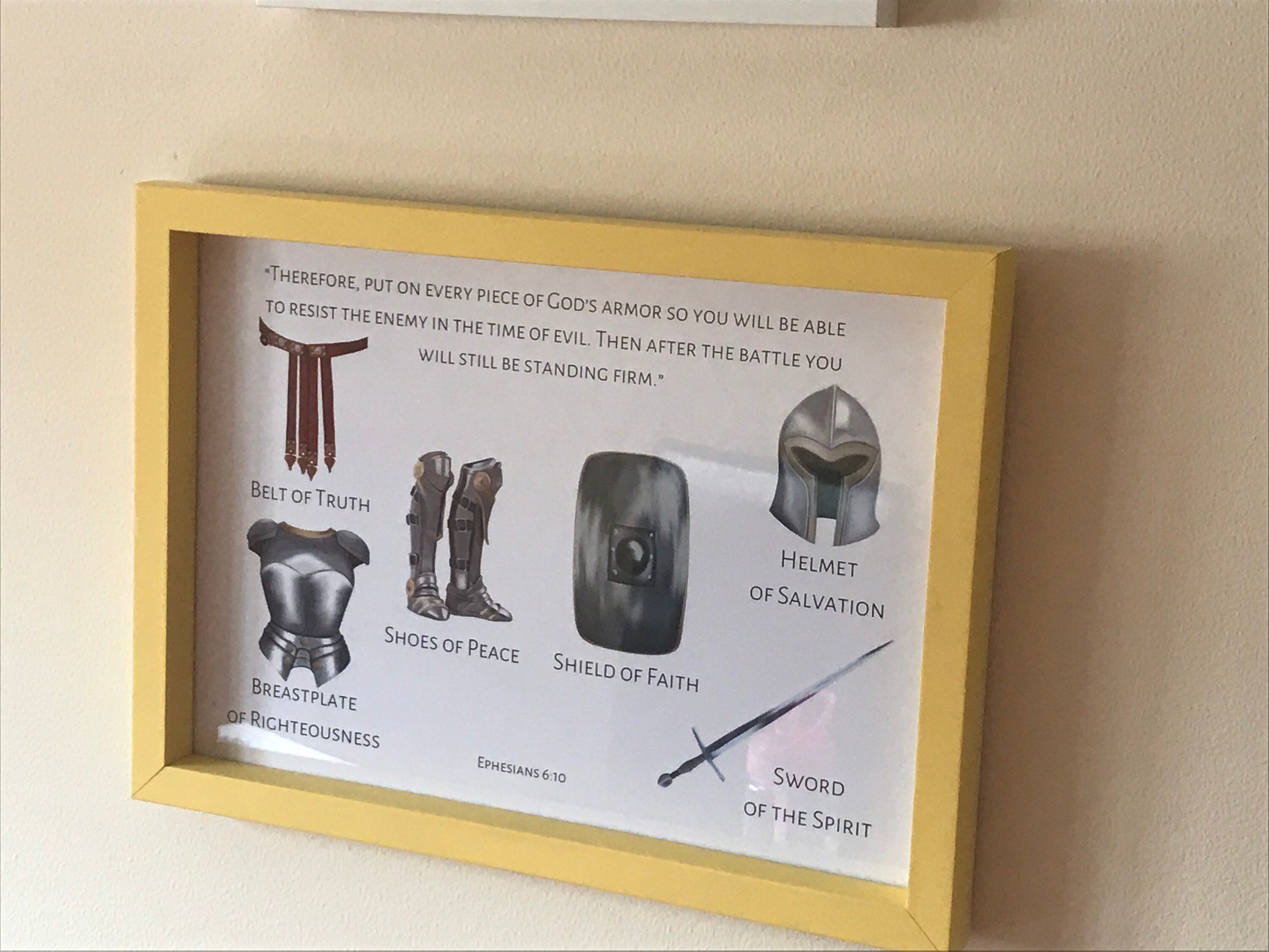 The Armor of God Poster Ephesians 6 illustrated Design - Etsy