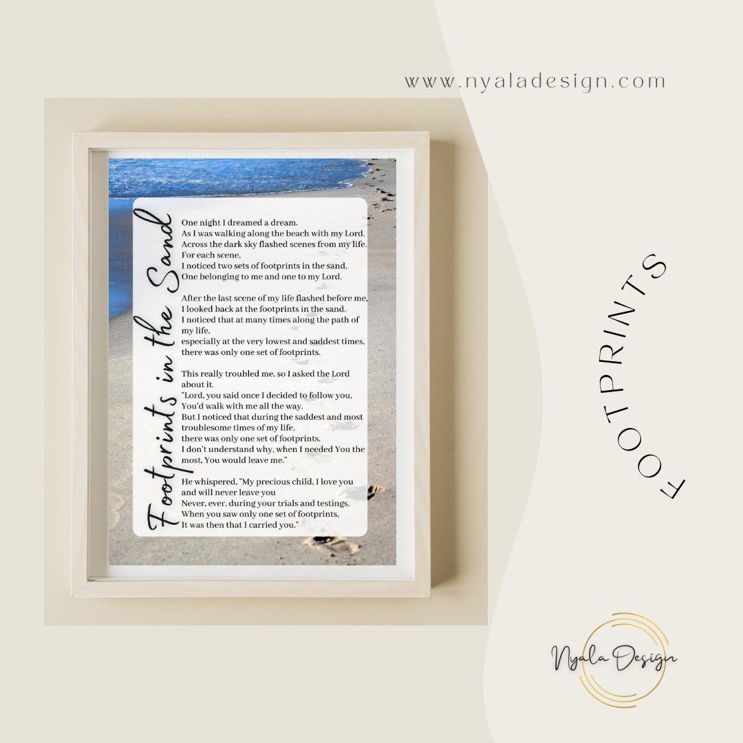 Footprints In The Sand Poem Printable Version