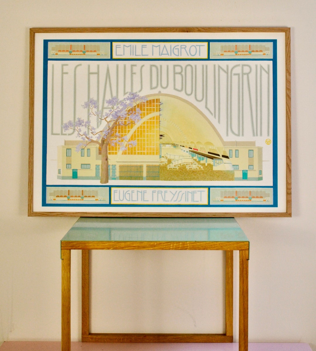 Affiche des Halles du Boulingrin - Etsy France