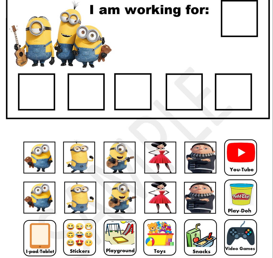 Basic Token Board_minions - Etsy