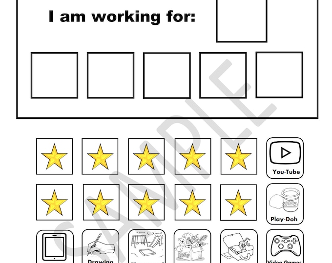 Basic Token Board (printable) - Etsy