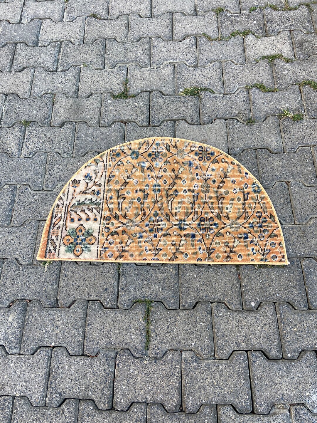 Semicircle Rug, 1.6 X 2.7 Ft Small Rug, Doormat, Half Circle Rug, 2x3 ...