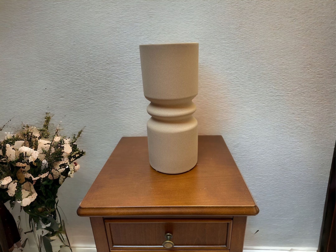 Ceramic Flower Vase, Matte Ceramic Vase, Table Decorative, Stone ...