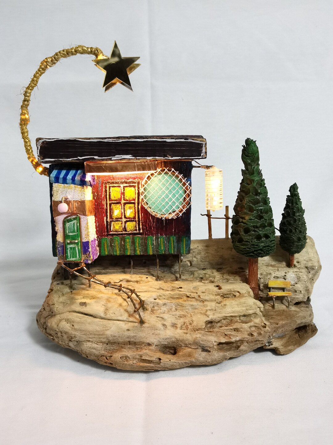 Decorative Objects, Handmade Objects, Miniature Houses, Lamps for Table ...