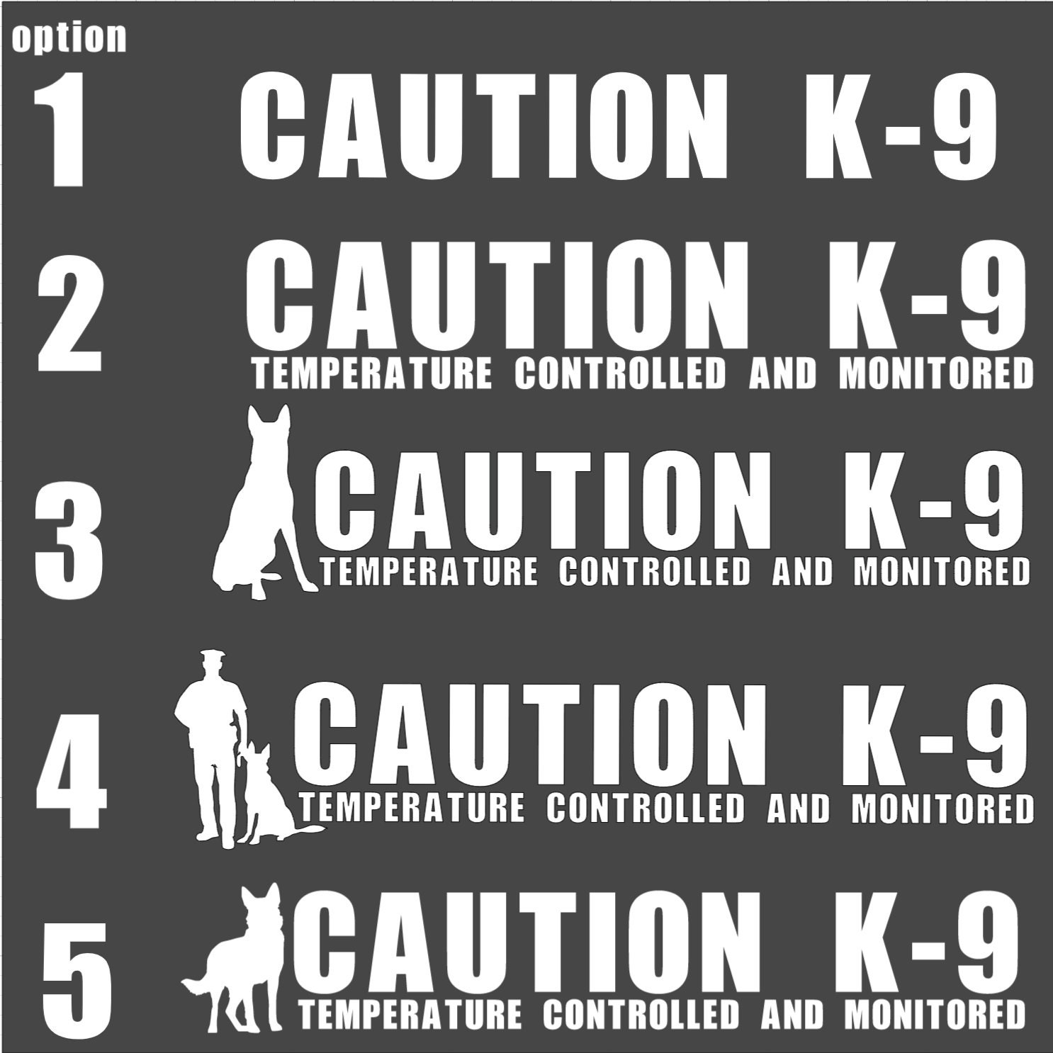 K9 Patrol Car Window Decal / Sticker / K-9 Police Dog / - Etsy