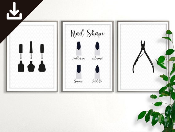 PACK Nail DECOR Nail Salon Decor Beauty Salon Decor Nail | Etsy