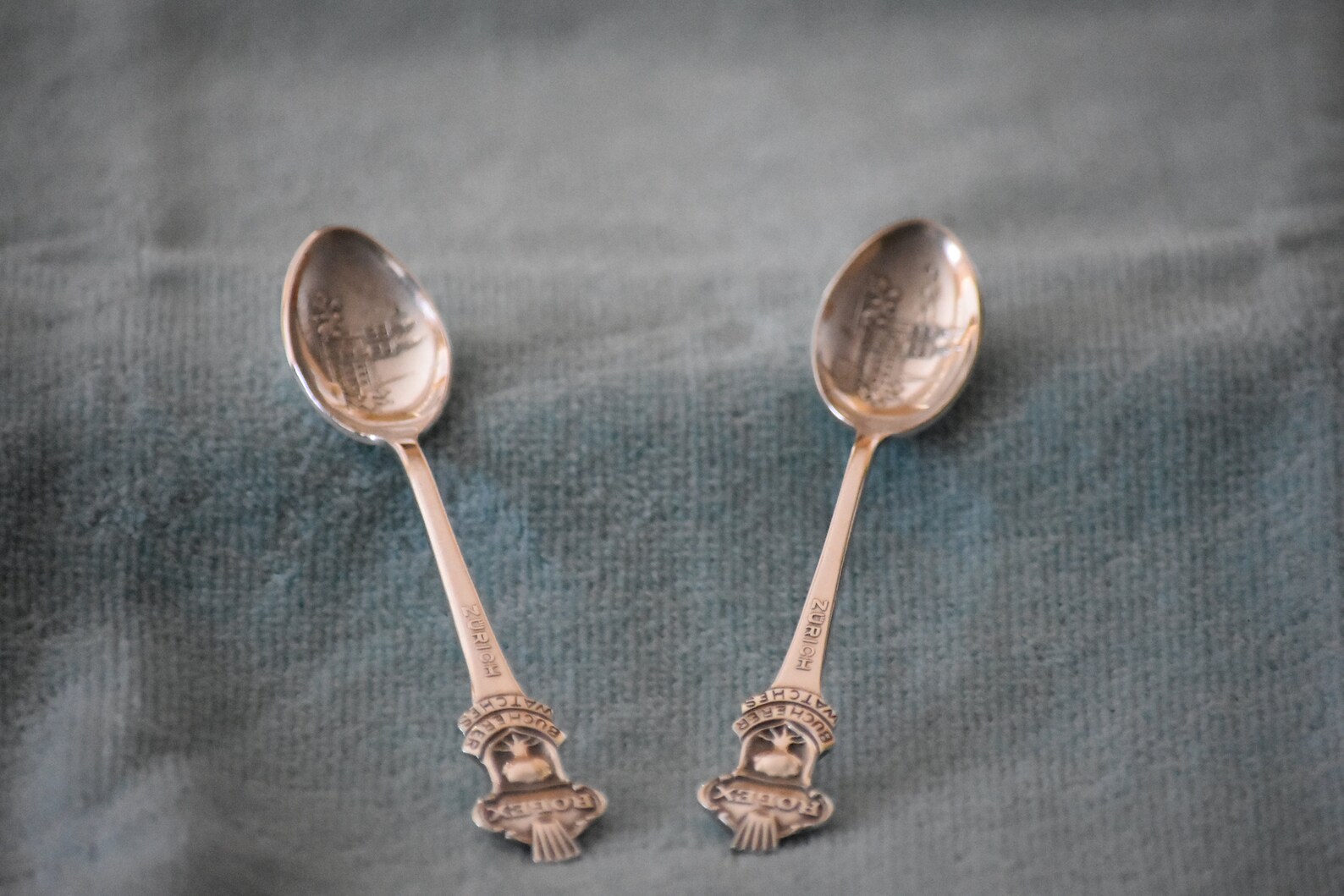 Bucherer Rolex Silver Plated Collectible Spoons Zurich - Etsy