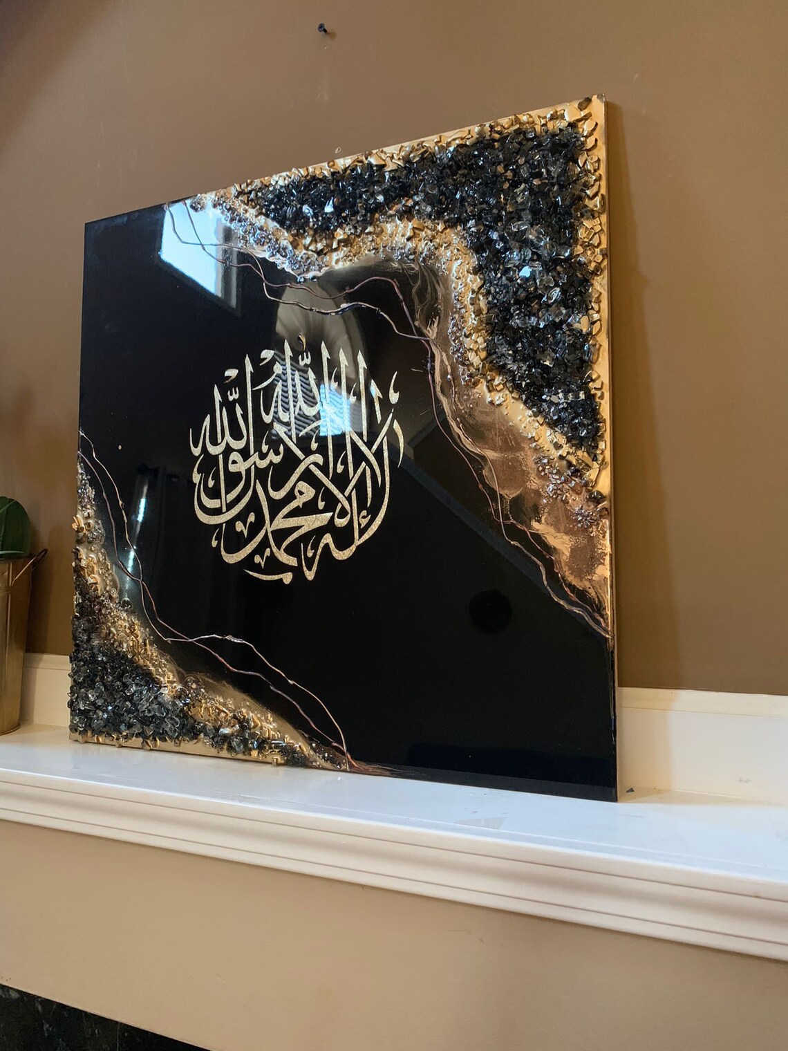 Shahada/kalma Resin Art Islamic Resin Artresin Artmodern ...