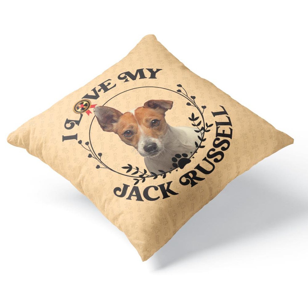 I Love My Jack Russell Sublimated Pillow Case - Etsy