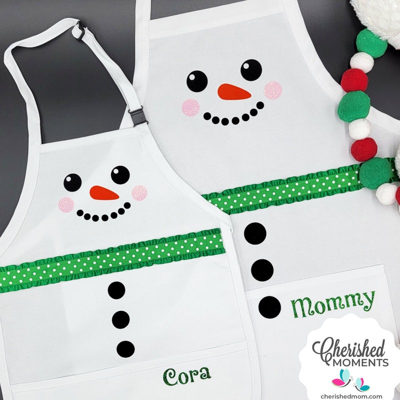 Snowman Apron - Etsy