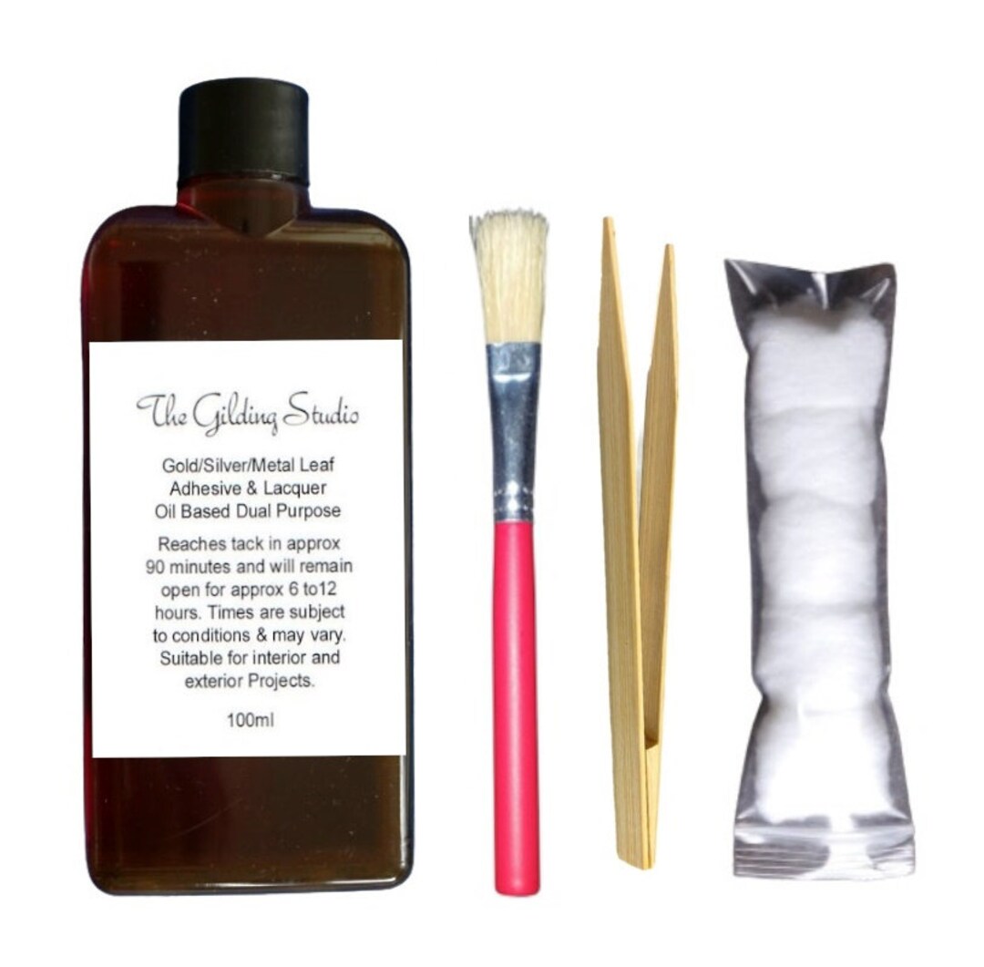 Gold Silver Leaf Size Adhesive 100ML. Oil Based Glue for Gilding ...
