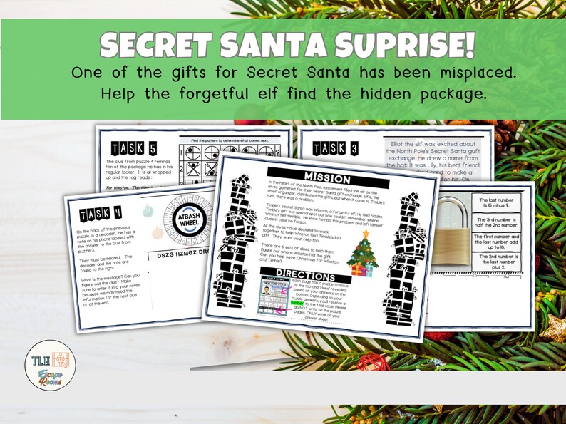 Secret Santa Surprise. an Elf Mystery. Escape Room. - Etsy