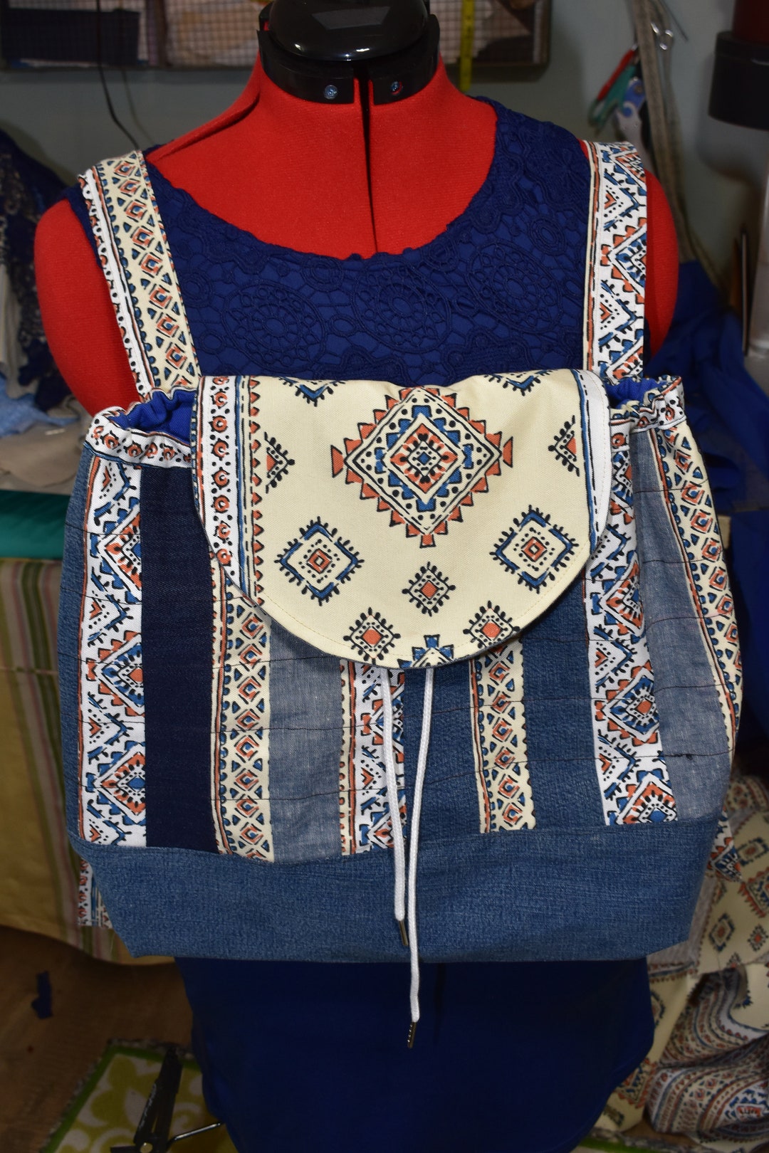 Back Pack, Book Bag Vintage-inspired Canvas - Etsy