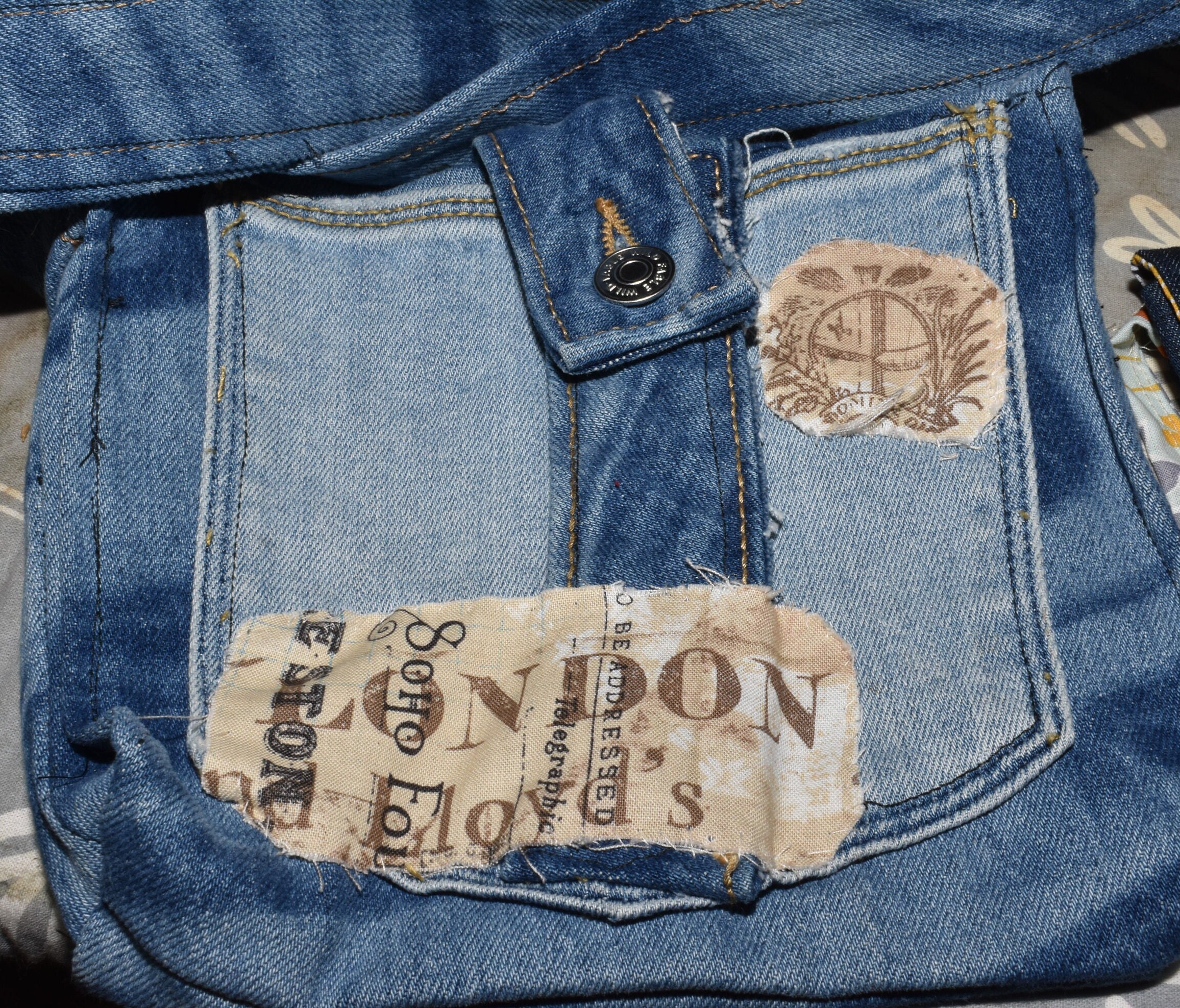 Purse, Denim Jean Bag, Cross Body - Etsy