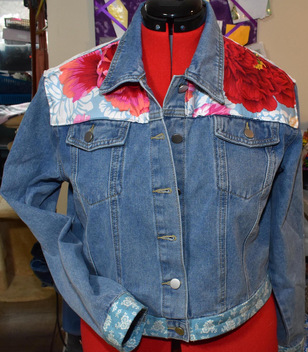 Custom Jean Jacket, for Her, Handmae Clothing - Etsy