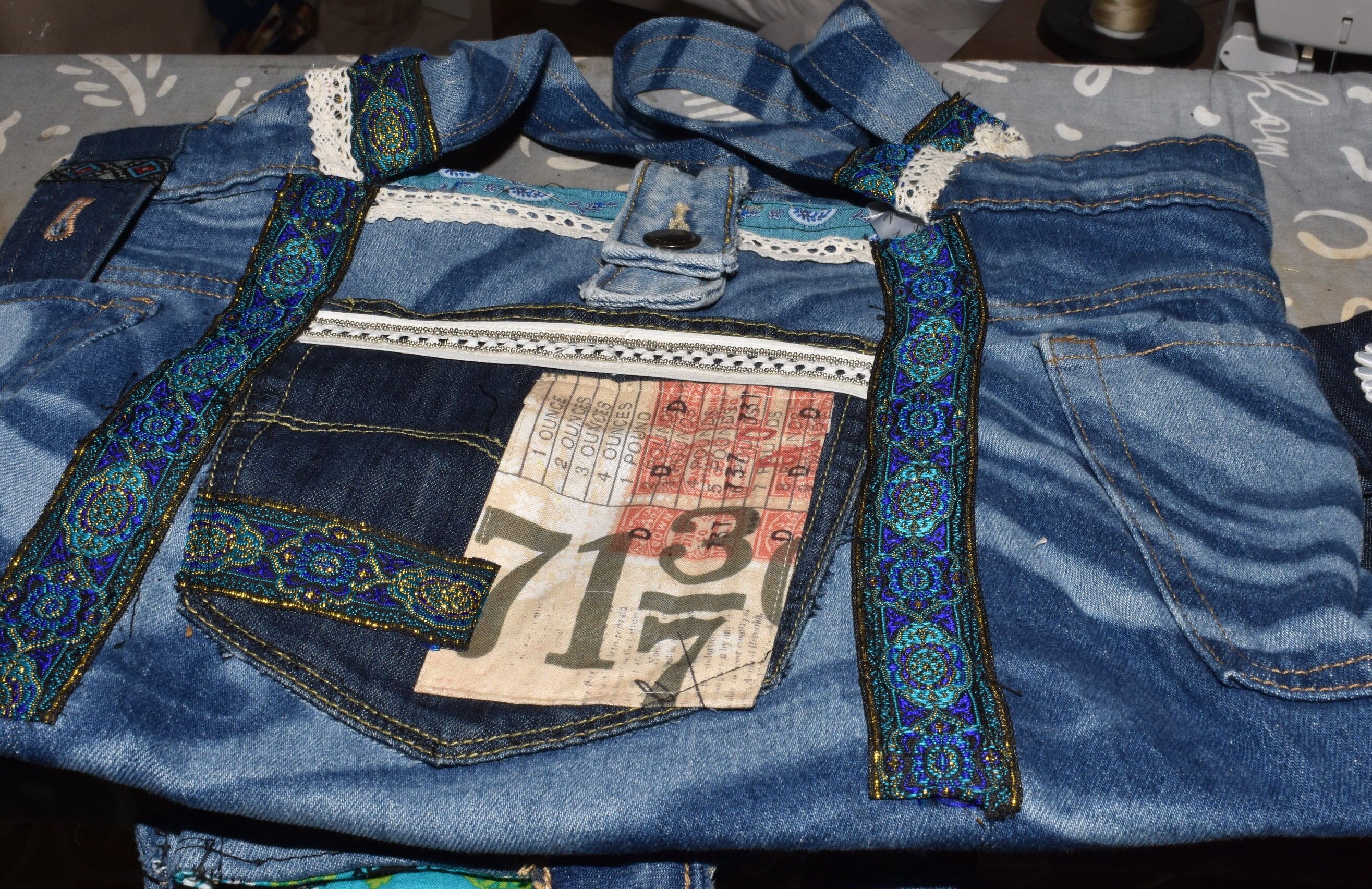 Purse, Denim Jean Bag, Cross Body - Etsy