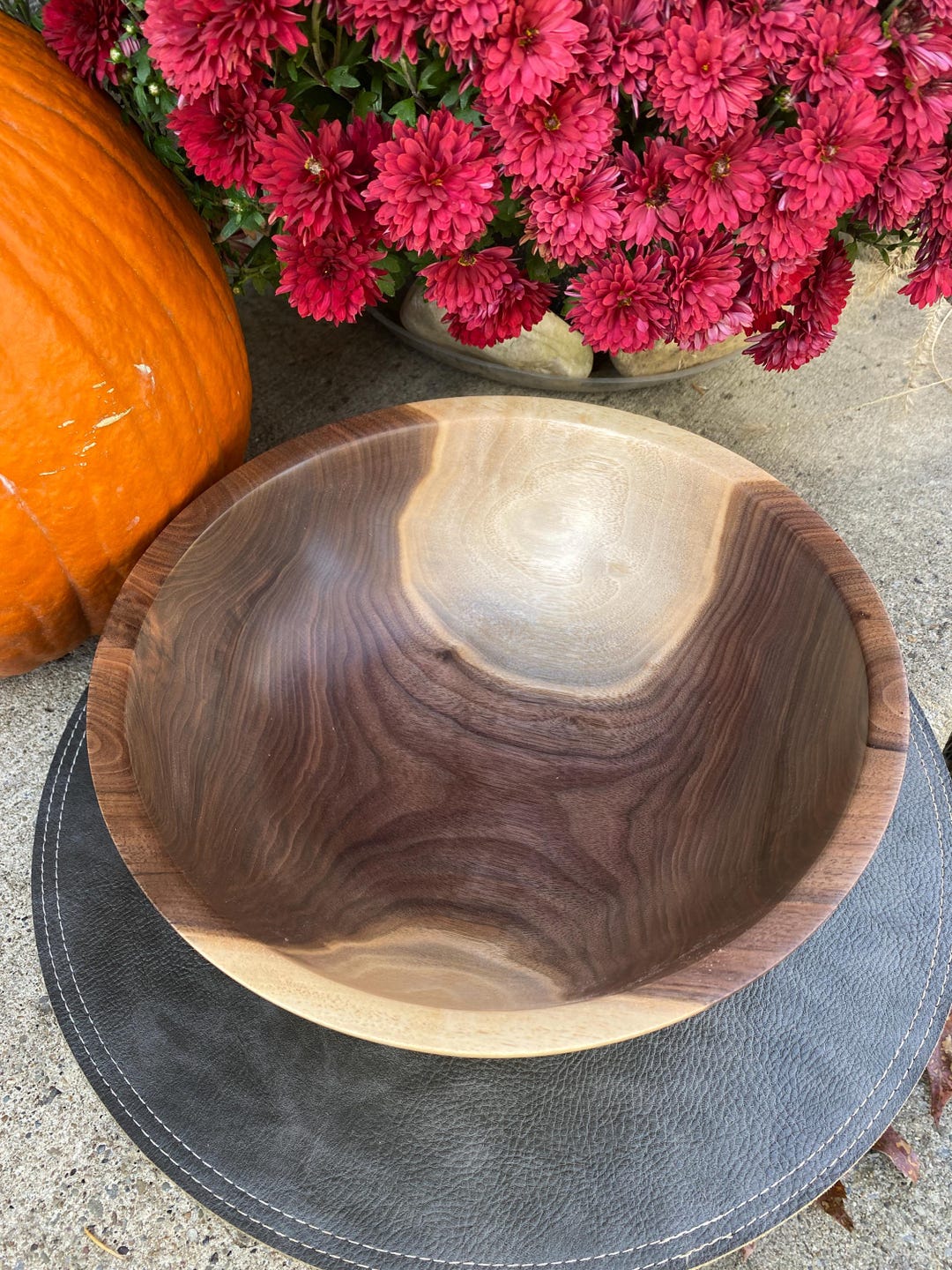 Hand Turned Black Walnut Bowl - Etsy