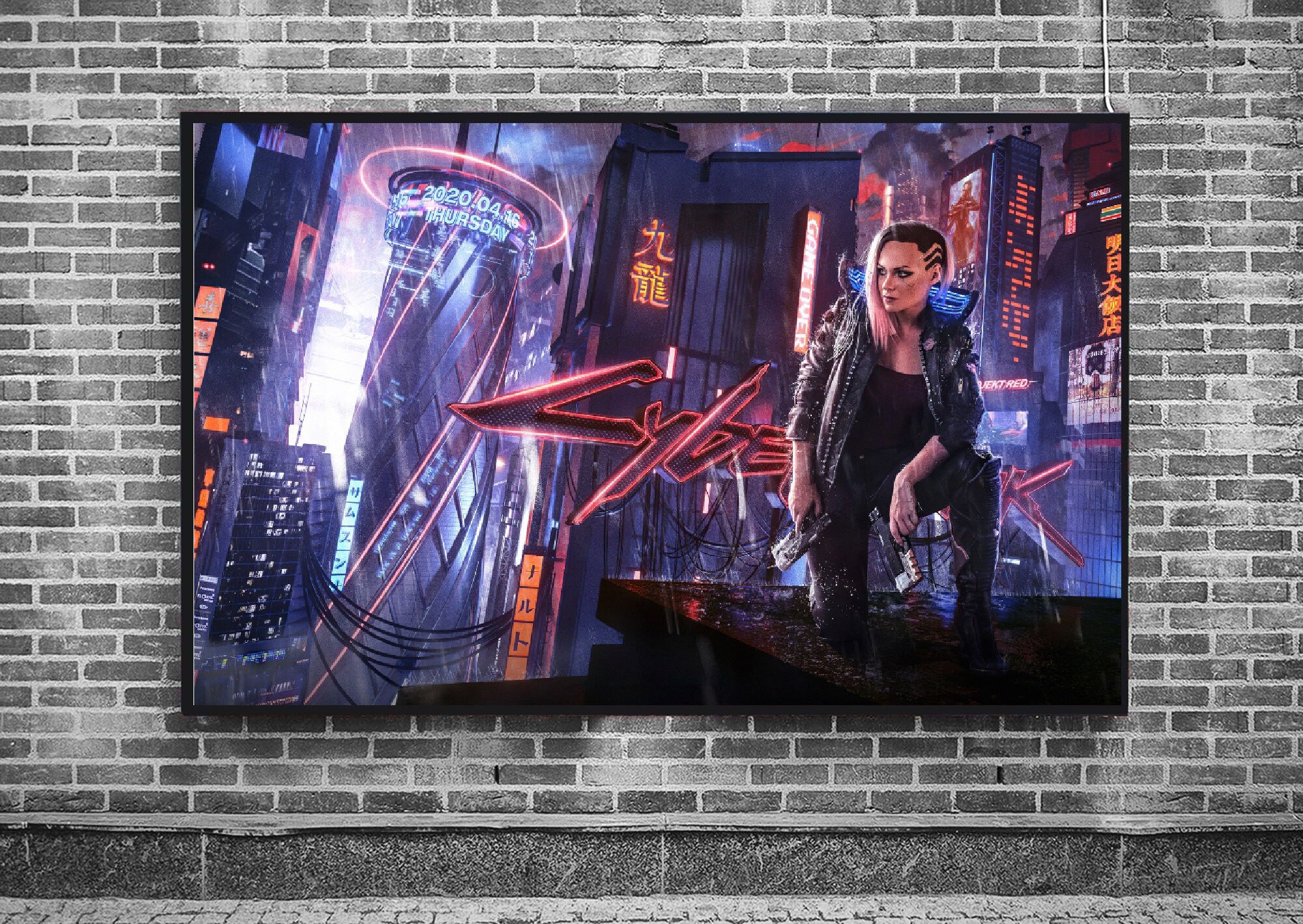 Cyberpunk Poster Cyberpunk Wall Poster Game Poster | Etsy