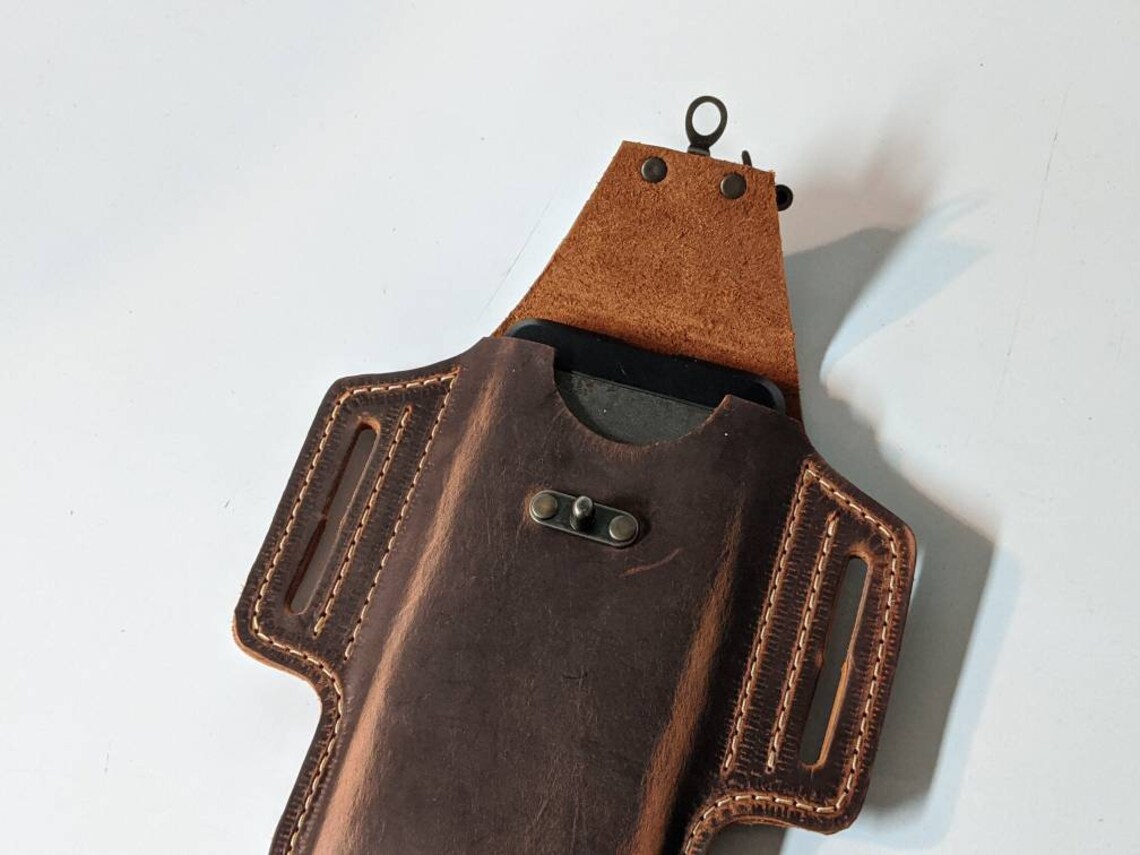 Leather Phone Holster Leather Phone Case With Belt Loops - Etsy