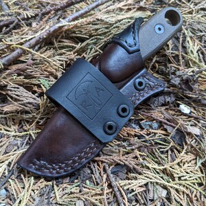 Esee Izula 2 Leather Scout Cross Draw Sheath, the Scout Ant Brown - Etsy