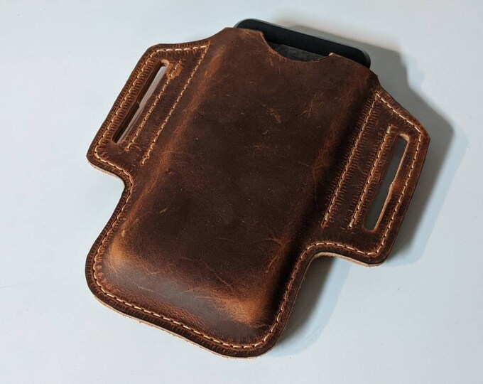 Leather Phone Holster, Open Top Phone Case With Belt Loops - Etsy
