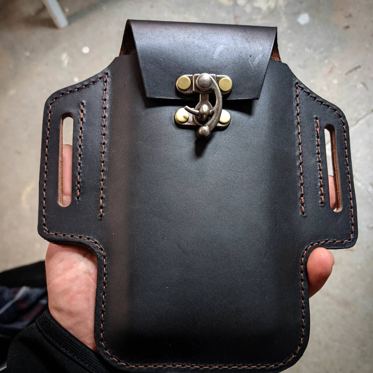 Leather Phone Holster Leather Phone Case With Belt Loops - Etsy