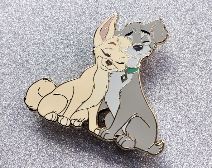 Angel and Scamp Dog Cute Enamel Fantasy Pin - Etsy