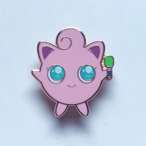 Cute Pink Little Singing Pocket Monster Enamel Pin - Etsy