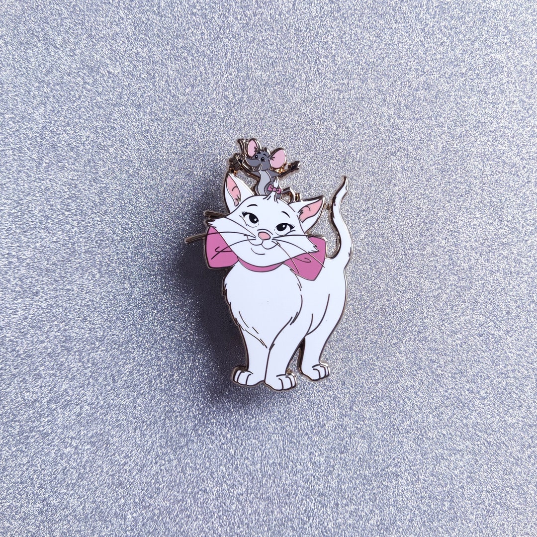 Marie Cat and Roquefort Mouse the Aristocats Cute Enamel Fantasy Pin - Etsy