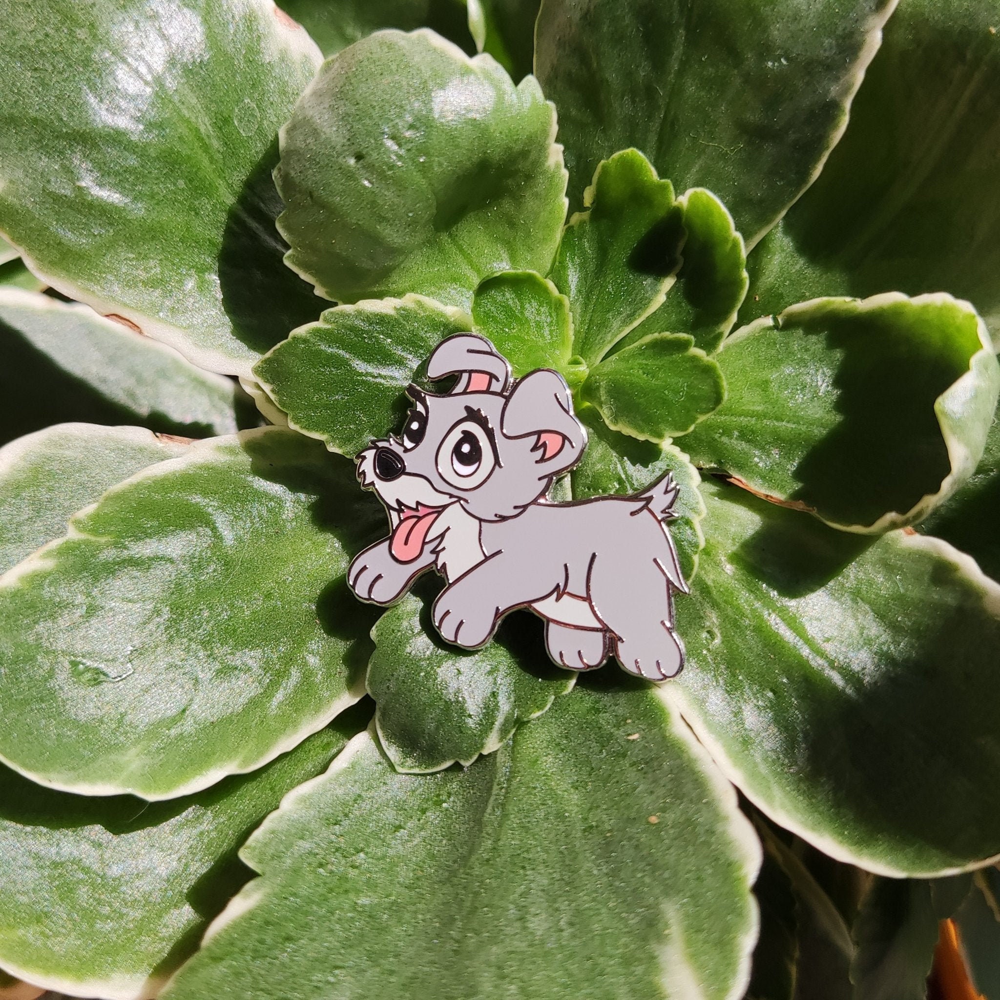 Lady and the Tramp Scamp puppy mini enamel fantasy pin | Etsy
