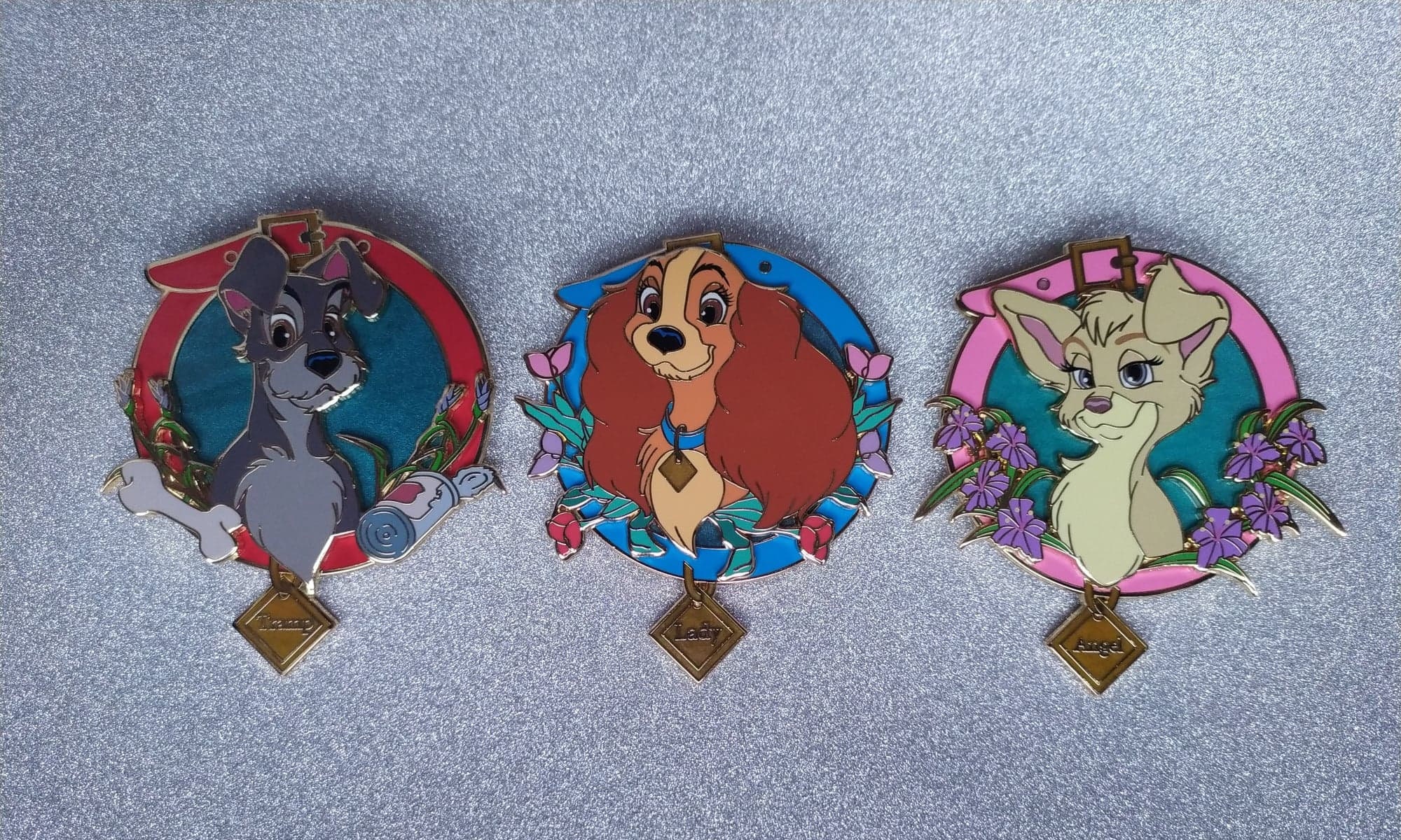 Angel Scamp Lady and the Tramp Portrait Dog Enamel Fantasy Pin - Etsy