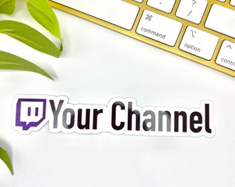 Twitch Name Sticker - Etsy