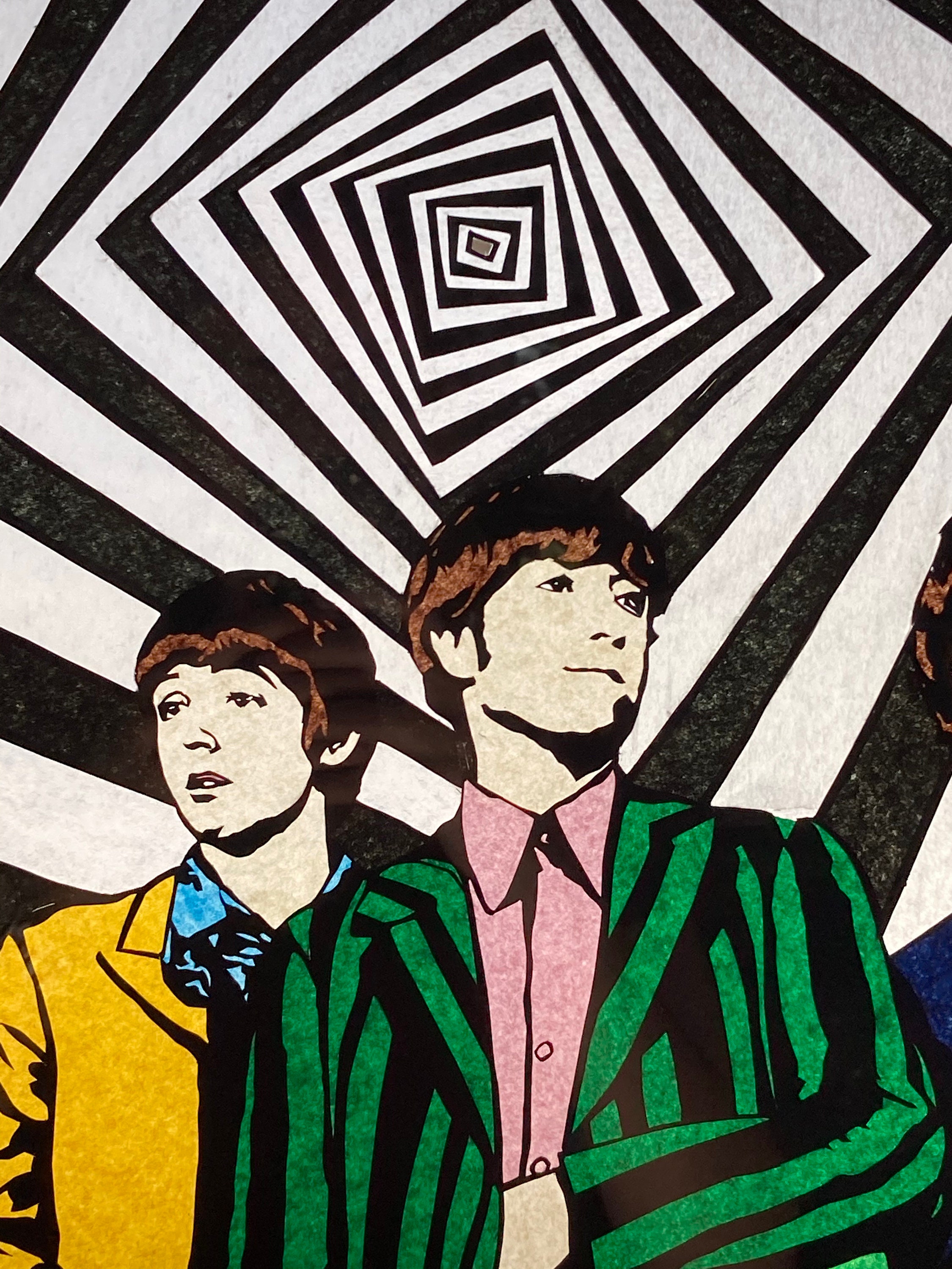 Beatles Op Art One-of-a-kind Original Art - Etsy