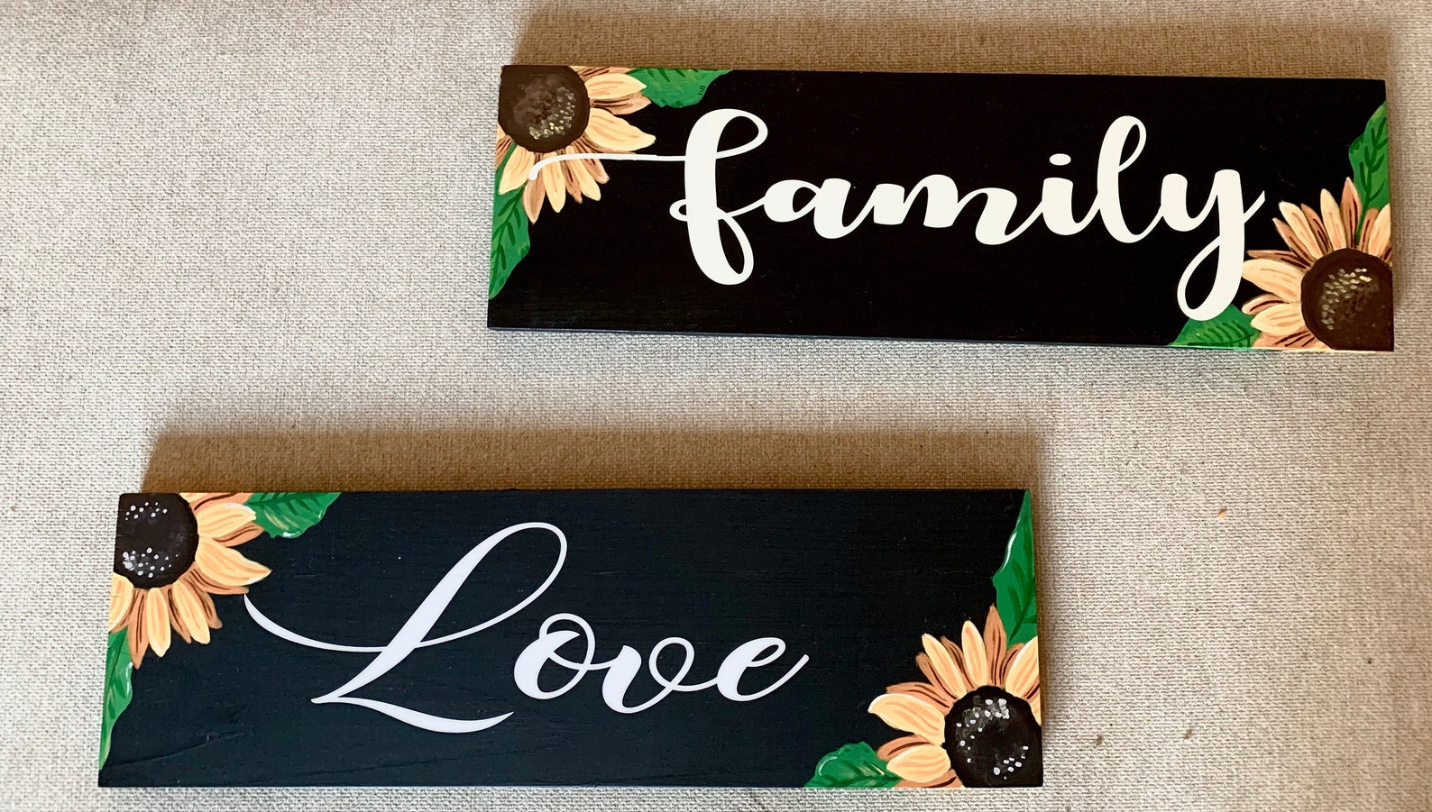 Handpainted Sunflower Wooden Sign - Etsy