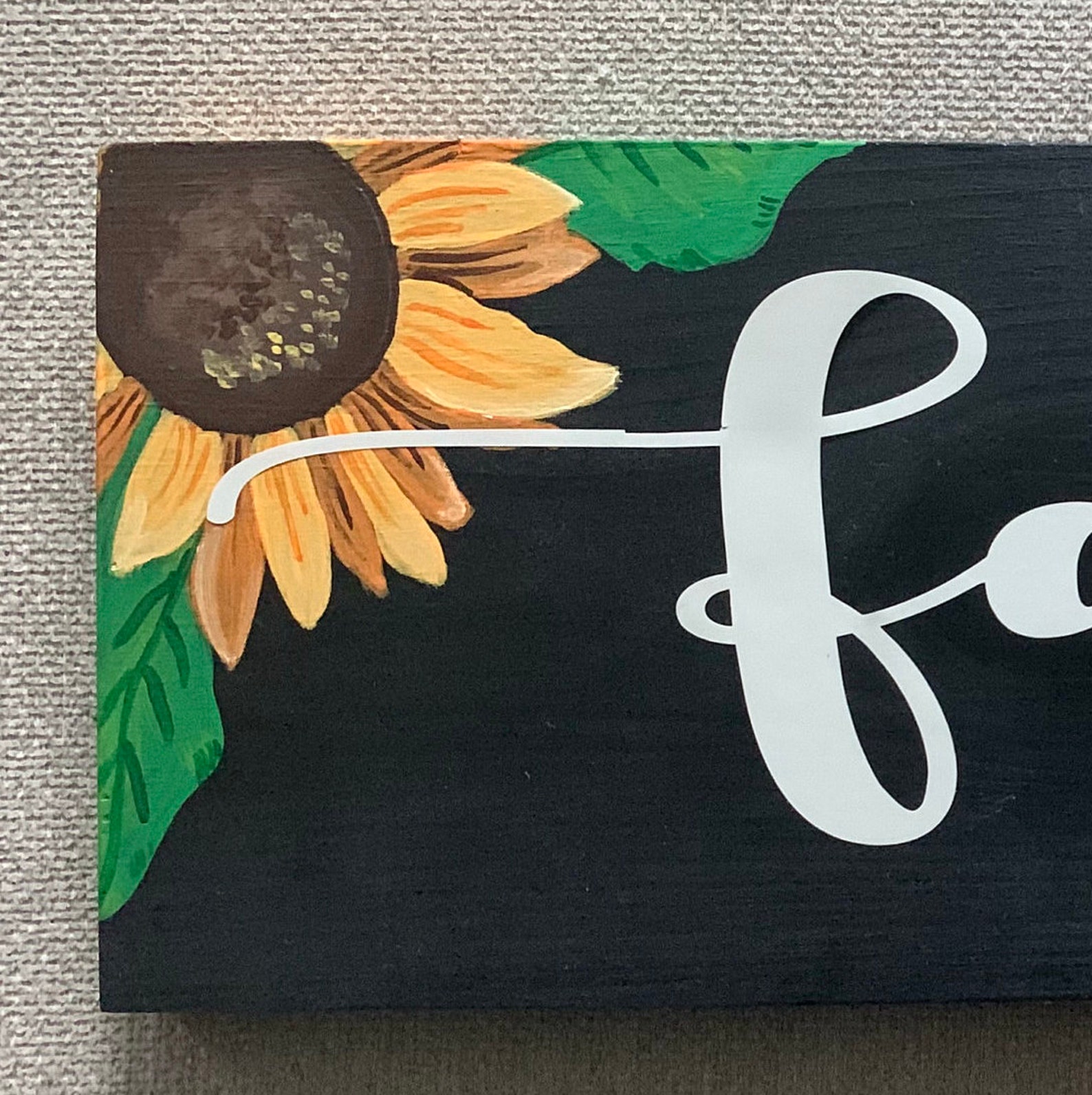 Handpainted Sunflower Wooden Sign - Etsy
