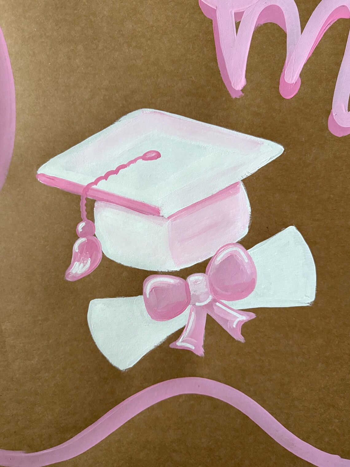 Custom Hand-painted Graduation Banner – Personalized Celebration Decor ...
