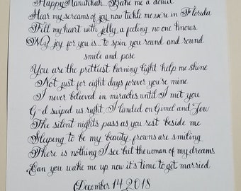 Calligraphy Service - Etsy